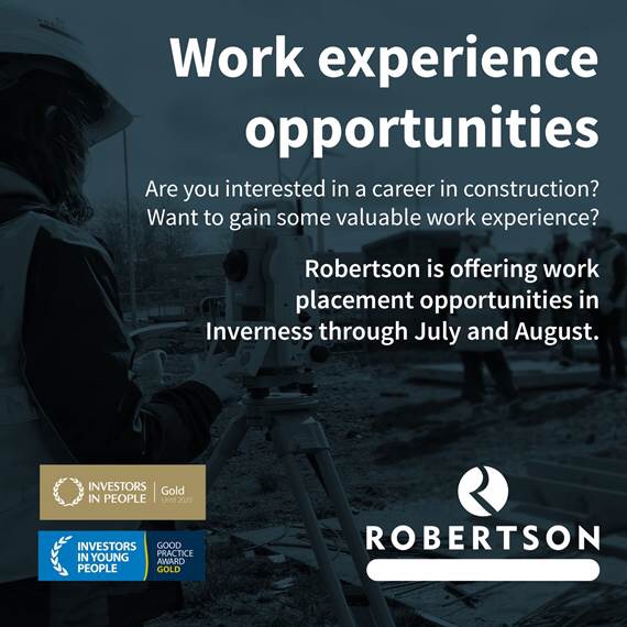 Summer Work Experience Opportunities @ Robertson Construction ...